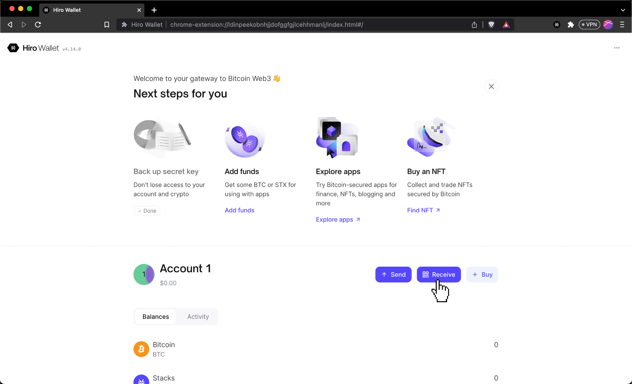 Tutorial: How to set up a Stacks wallet with Hiro Wallet (Leather ...