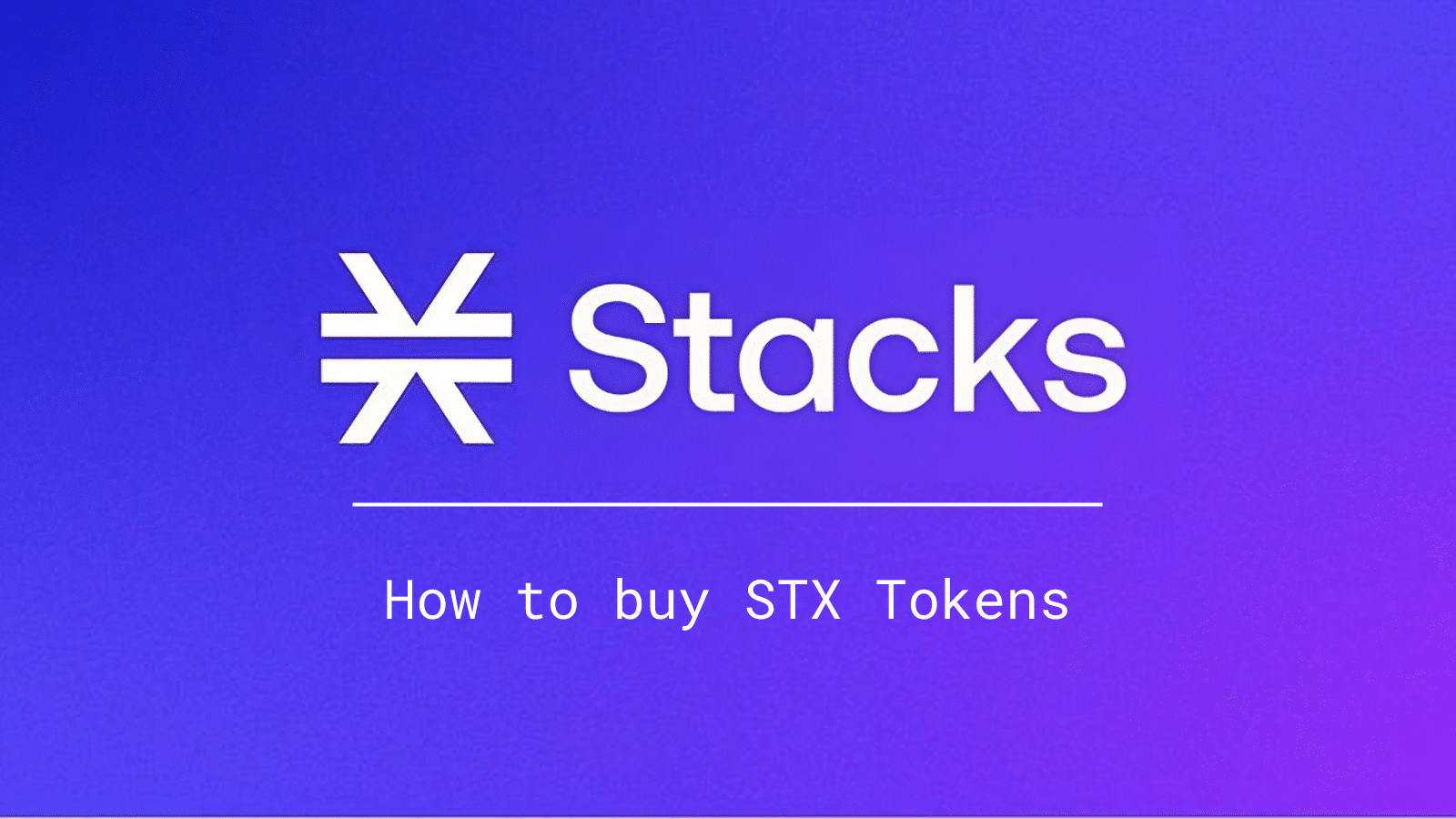 How to buy STX: Buy Stacks Tokens in 4 Simple Steps | Myth BTC
